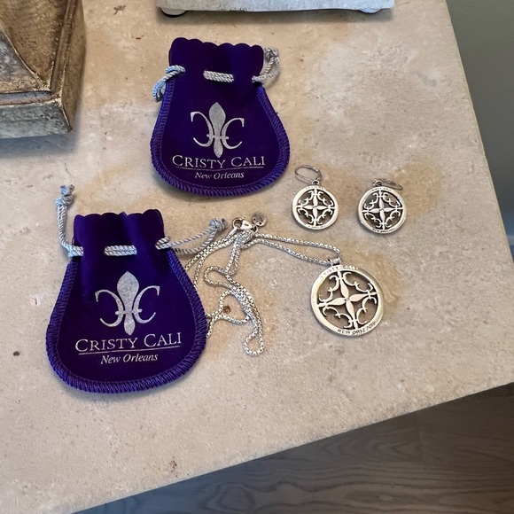 CRISTY CALI | Jewelry | Cristy Cali 925 Medium Solid Amulet On 2 Cc Box ...